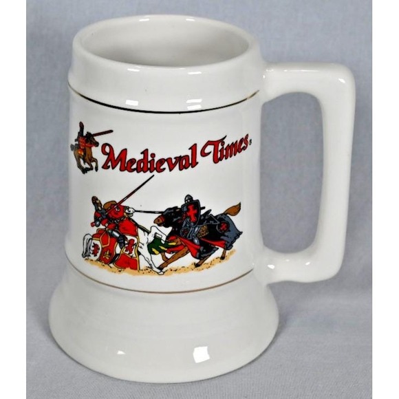 Dining | Medieval Times Jousting Knights Beer Stein Mug Tankard Ceramic ...